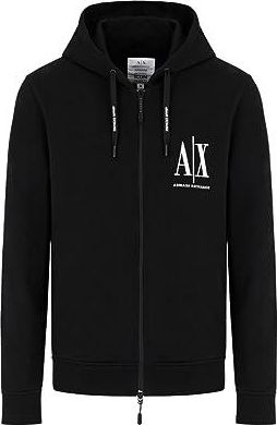 A|X Armani Exchange Icon Hoodie Sweat-Shirt À Capuche, Noir (Black 1200), XX-Large Homme