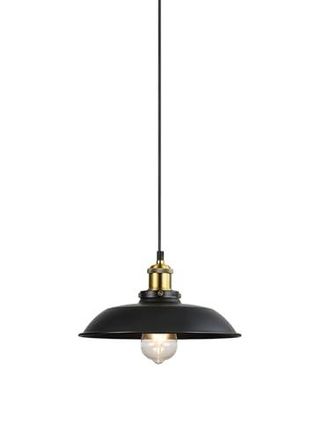 Newrays 1 Pack Lustre Suspendu Noir Style Ferme, Luminaire Industriel pour Plafond pour Restaurant, &Icirc;lot, Couloir, Salle &agrave; Manger