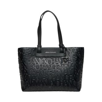 A|X Armani Exchange Sac cabas &agrave; bandouli&egrave;re avec logo - Femme - Sacs - Noir - Taille: ONE Size