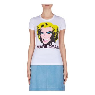 Dsquared2 Femme, Tops, Blanc, Taille: 36 FR T-shirt en coton