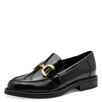 Marco Tozzi 2-24307-45 Pantoufles pour Femme, Noir bross&eacute;, 36 UE, Black Brush, 36 EU