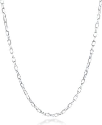 Kuzzoi Halsketten - Halskette Herren Rundanker Oval Basic 925 Silber - Gr. unisize - in Silber - für Damen