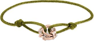 Liebeskind Berlin Damen Stoffarmband LJ-1802-B-21 mit Edelstahl-Anhängern in IP Roségold