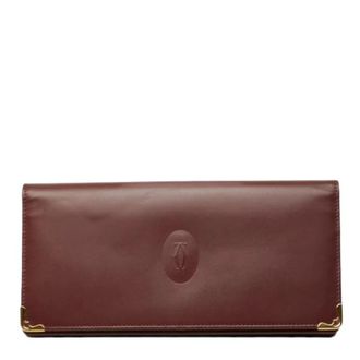 Cartier Pre-owned Cuir petite-maroquinerie - Femme - Pre-owned - Rouge - Taille: ONE Size