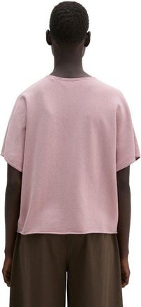 Marc O'Polo Kurzarmpullover loose aus reinem Baumwollgarn