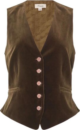 Temperley London veston en velours - Vert