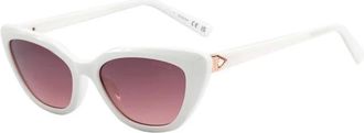Guess Femme, Accessoires, Blanc, Taille: ONE Size Injected Frame Lunettes de soleil