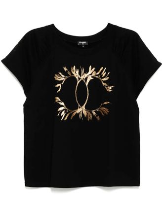 Chanel t-shirt en coton (2017-2018) - Noir