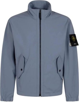 Stone Island Homme, Vestes, Bleu, Taille: S Light Soft Shell-R Blouson