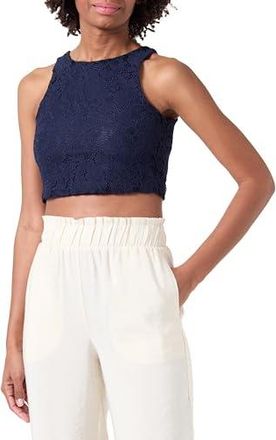 Vero Moda Vmmila SL Crop Top JRS Ce GA Haut, Blazer Bleu Marine, L Femmes