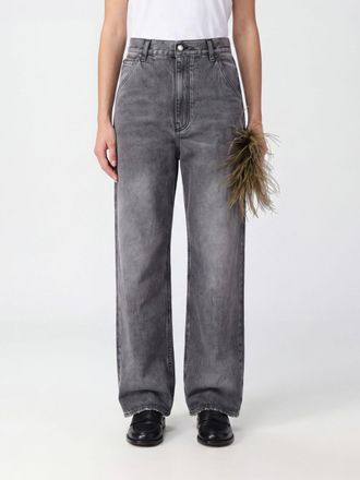 Darkpark Jean large taille haute Lisa en denim avec charms et broderies