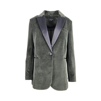 Circolo 1901 Femme, Vestes, Vert, Taille: 36 FR Velvet Tuxedo Jacket
