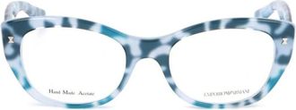 Emporio Armani Femme, Accessoires, Bleu, Taille: ONE Size Ea9864 Optical Frame