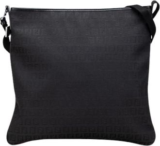 Fendi Pre-owned Sac bandouli&egrave;re en toile - Femme - Pre-owned - Noir - Taille: ONE Size