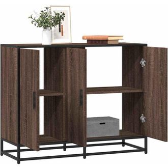 vidaXL Sideboard Braun Eichen-Optik 94x35x76 cm Holzwerkstoff - Vidaxl