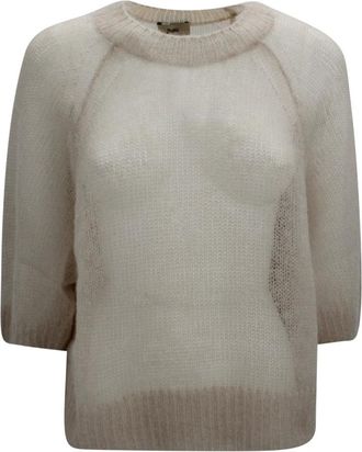 Herno Femme, Pulls, Gris, Taille: 40 FR Maille ras du cou