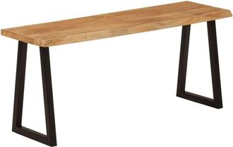vidaXL Bank Baumkante 105 cm Massivholz Akazie Vidaxl