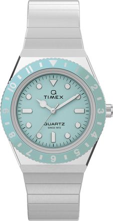 Timex Uhr - Quarz-Analoguhr Q Timex Mini - Gr. unisize - in Silber - f&uuml;r Damen