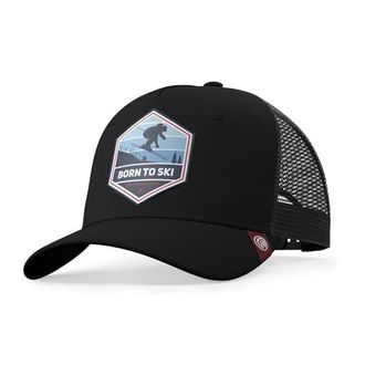 The Indian Face Born to Ski Baseball Cap, Noir, Taille Unique Unisex