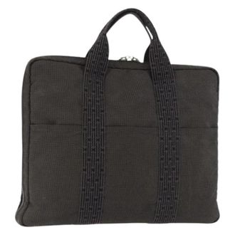 Herm&egrave;s Pre-owned Vintage Canvas Hand Bag - - Pre-owned - Damen - Schwarzk - ONE SIZE