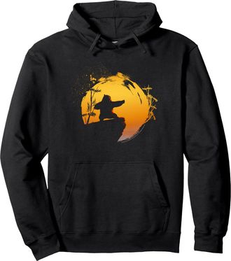 Kung Fu Panda Po Tai Chi Sunset Silhouette Pullover Hoodie