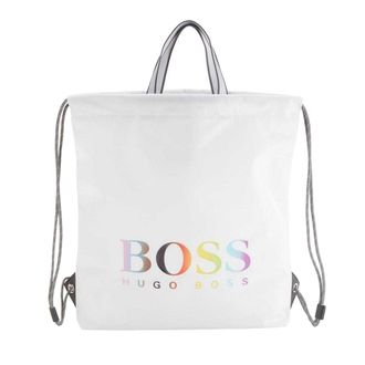 HUGO BOSS Tlove Turnbeutel, Regenbogen Logo (Wei&szlig;)