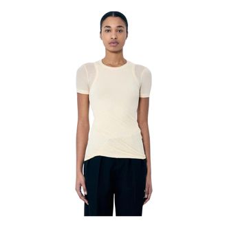 Jil Sander Layered Crewneck T-Shirt - - Tops - Damen - Beige - XS