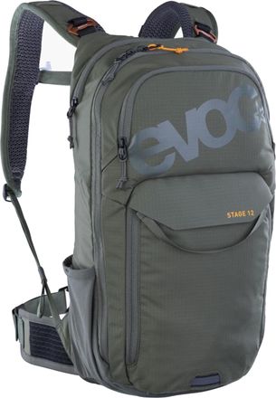 Evoc STAGE 12, Backpack (verstellbare Schultergurte durch BRACE LINK, AIR FLOW CONTACT SYSTEM, inkl. Trinkblasenfach, Werkzeugfach und Komprimierungsgurte,