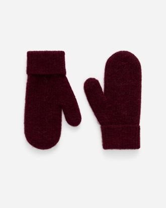 Arket F&auml;ustlinge Aus Wolle Und Alpakawolle -Rot