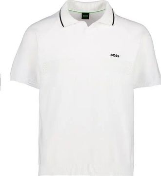 HUGO BOSS Herren Polo-Shirt wei&szlig;