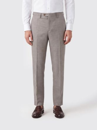 BRIGLIA 1949 Pantalon de tailleur slim fit en laine vierge &agrave; fermeture d&eacute;centr&eacute;e