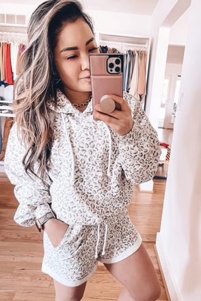 Azura Exchange Leopardenmuster Pullover Sweatshirt