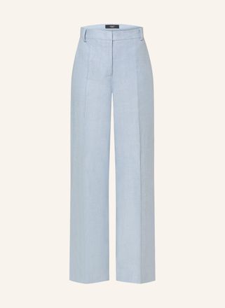 Max Mara Weekend Max Mara Marlenehose Malizia Aus Leinen blau