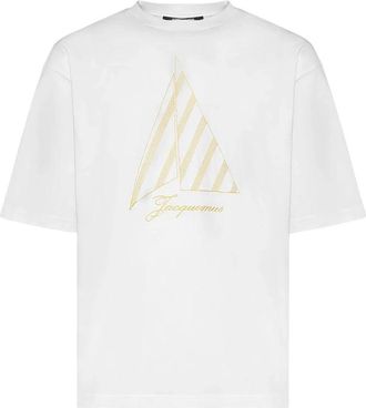 Jacquemus Homme, Tops, Blanc, Taille: XL Le T-shirt Voilier