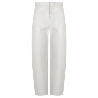 Max Mara Femme, Pantalons, Blanc, Taille: 42 FR Wide Pantalons