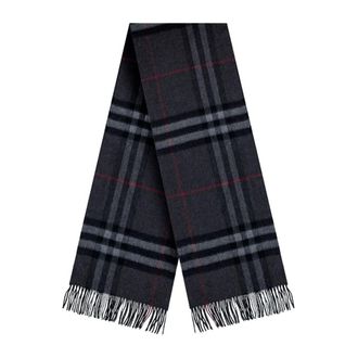 Burberry Kariertes Schal f&uuml;r Stilvolles Aussehen - - Accessories - Herren - Schwarzk - ONE SIZE