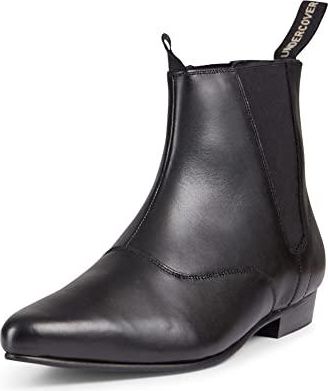 Undercover Shoes Bottes Chelsea Ramone Twin Gusset ann&eacute;es 60 Winklepicker pour homme, Noir, 44 EU