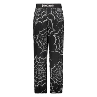 Palm Angels Freizeithose mit Allover-Logo - - Trousers - Herren - Schwarzk - 2XL