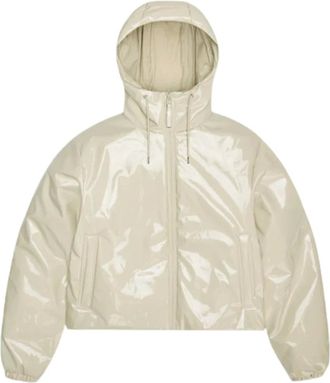 Rains Femme, Vestes, Beige, Taille: 42 FR Lohja Short Insulated