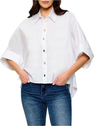 Liu Jo Femme, Blouses et Chemises, Blanc, Taille: 38 FR Poplin Shirt