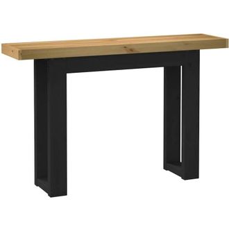 vidaXL Table console noain pieds en forme de u 120x30x75 cm massif pin - Vidaxl