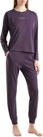 Benetton 30963f03k Pantalon de Pyjama, Aubergine, XS Femme