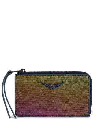 Zadig&Voltaire ZV Portemonnaie mit schillerndem Effekt - Gelb