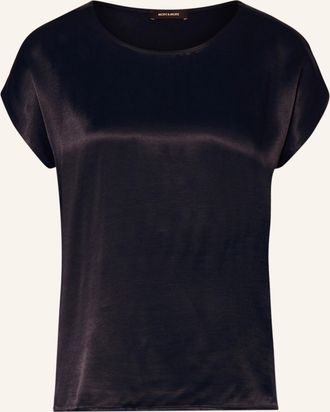 More & More More & More T-Shirt Im Materialmix blau