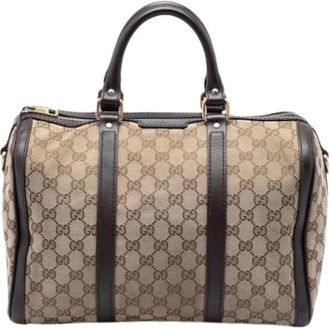 Gucci Pre-owned Sac bandouli&egrave;re en toile - Femme - Pre-owned - Beige - Taille: ONE Size