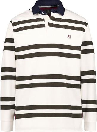 Hackett Herren Pullover beige Baumwolle Gestreift Classic Fit