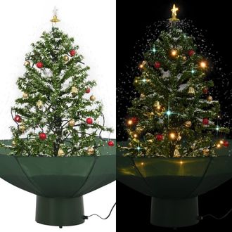 Generic Kangmusi Schneiender Weihnachtsbaum mit Schirmfu? Gr&uml;&sup1;n 75 cm, kangmusi284331