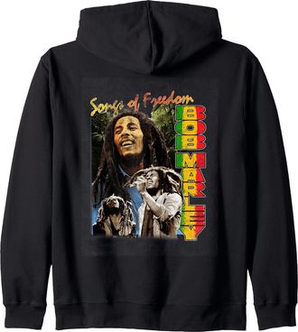 Bob Marley Freedom Vintage Reggae Musik von Rock Off Kapuzenjacke