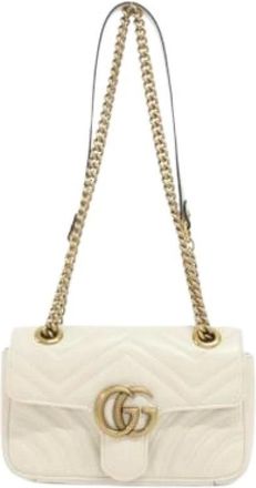 Gucci Sac bandouli&egrave;re matelass&eacute; Pre-owned - Femme - Pre-owned - Blanc - Taille: ONE Size