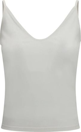 Tom Ford Micro-Rib Seiden-Jersey-Tanktop - - Tops - Damen - Wei&szlig; - 2XS